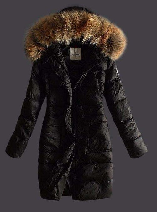 Geaca Moncler Lunga - Neagra :: Puf de Gasca - marime 5 - XL - Geaca ...